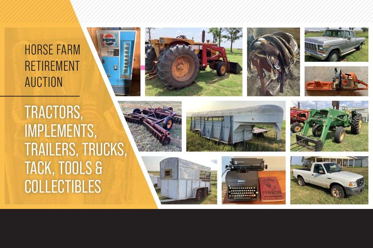 Horse Farm Retirement Auction: Tractors, Implements, Trailers, Trucks ...